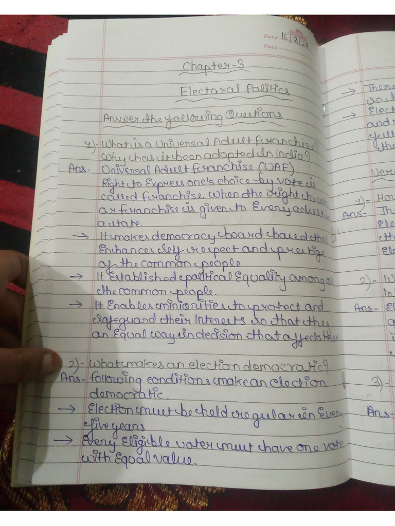 civics class 9 chapter 3 | PDF