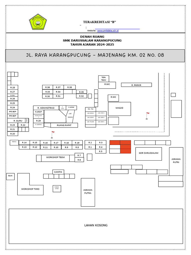 Denah Ruang Semester 2 | PDF