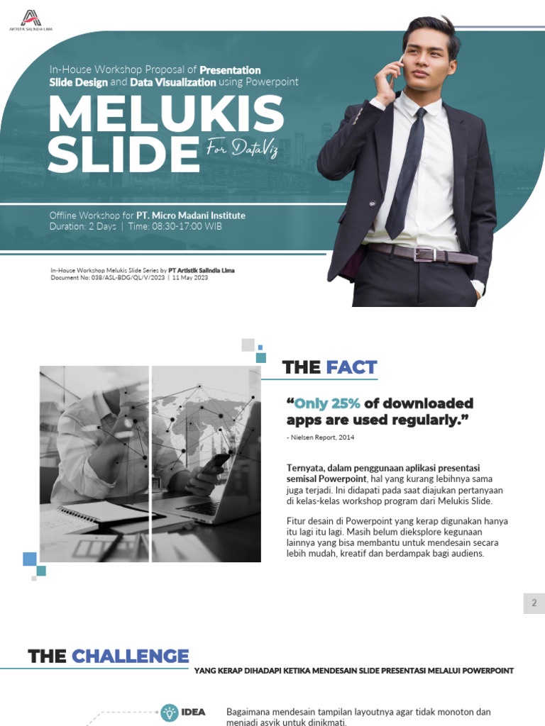 038.Proposal Melukis Slide for DataViz-PT. Micro Madani Institute (PNM) | PDF