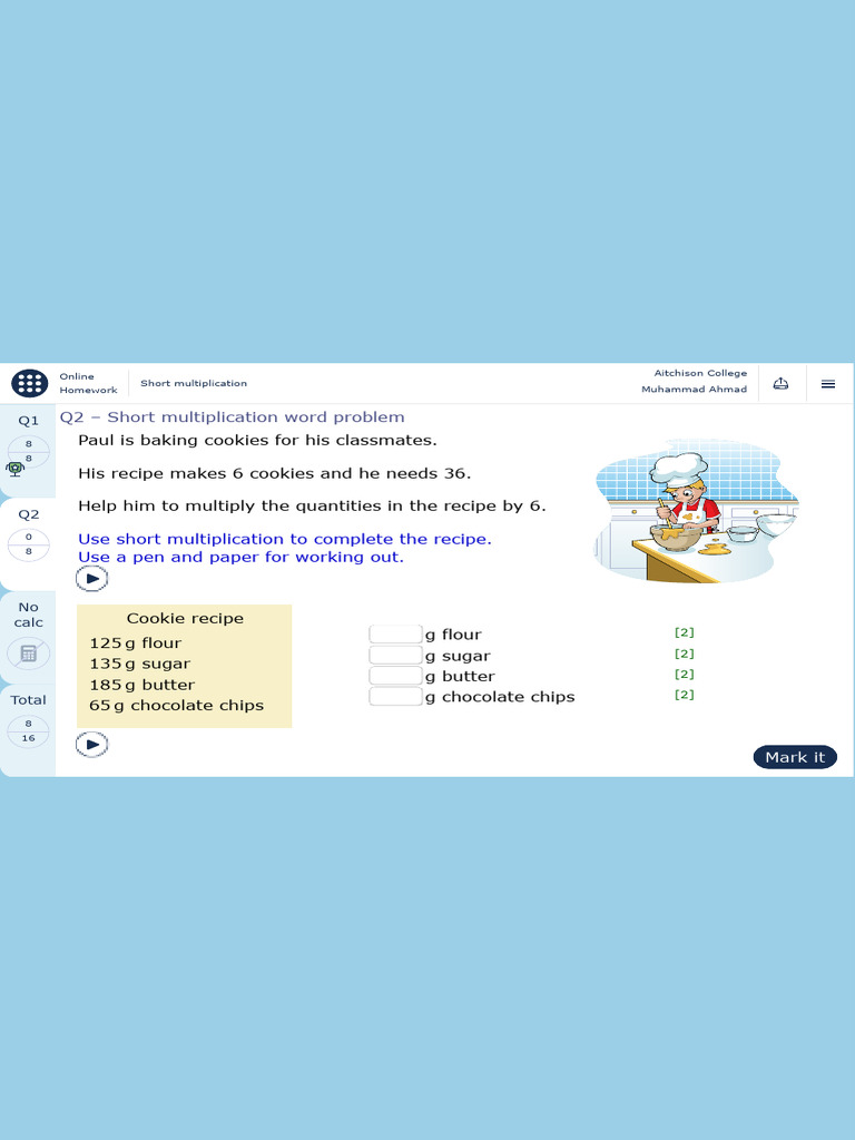 MyiMaths Homework - Short multiplication | PDF