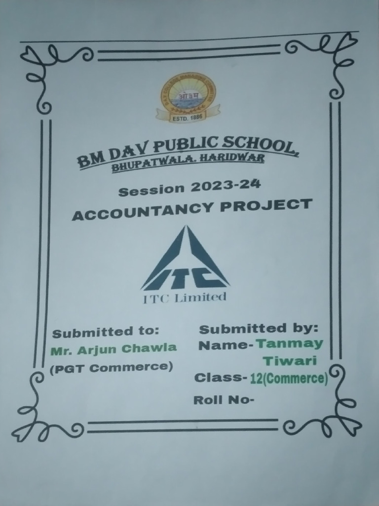 12th ITC accounts project file | PDF