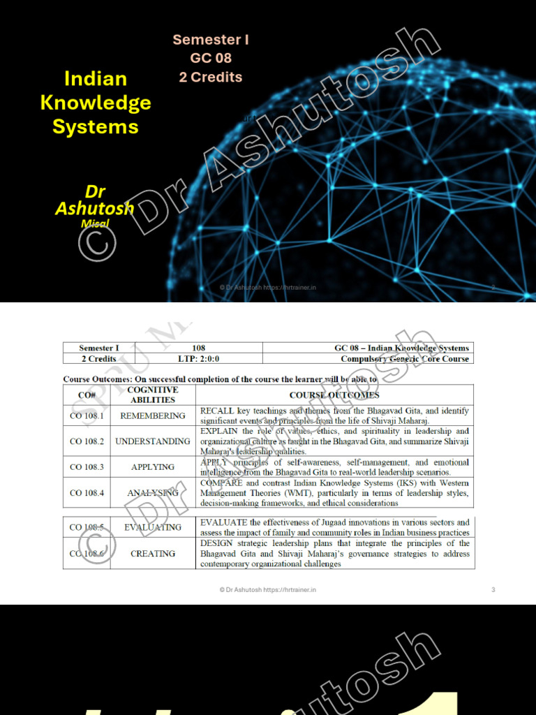 FDP IKS DR Ashutosh Notes | PDF | Bhagavad Gita