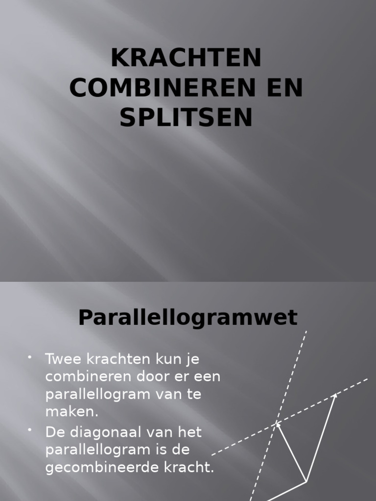 Krachten Combineren en Splitsen | PDF