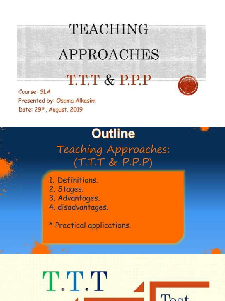 TTT and PPP Methods | PDF