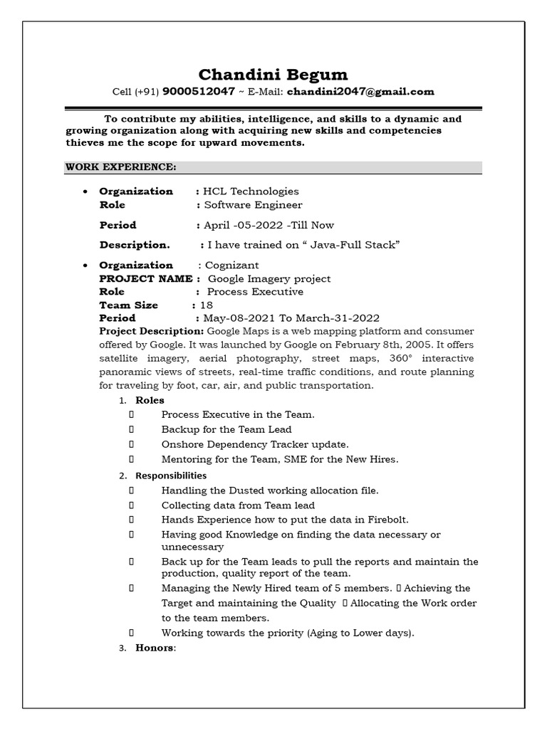 Naukri - Chandini Resume 1 | PDF | Computing | Software