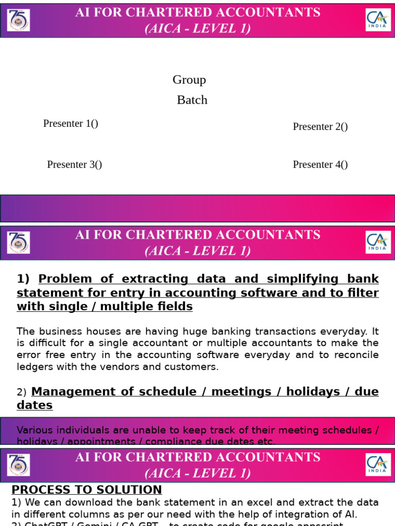 AICA Presentation - 14 | PDF