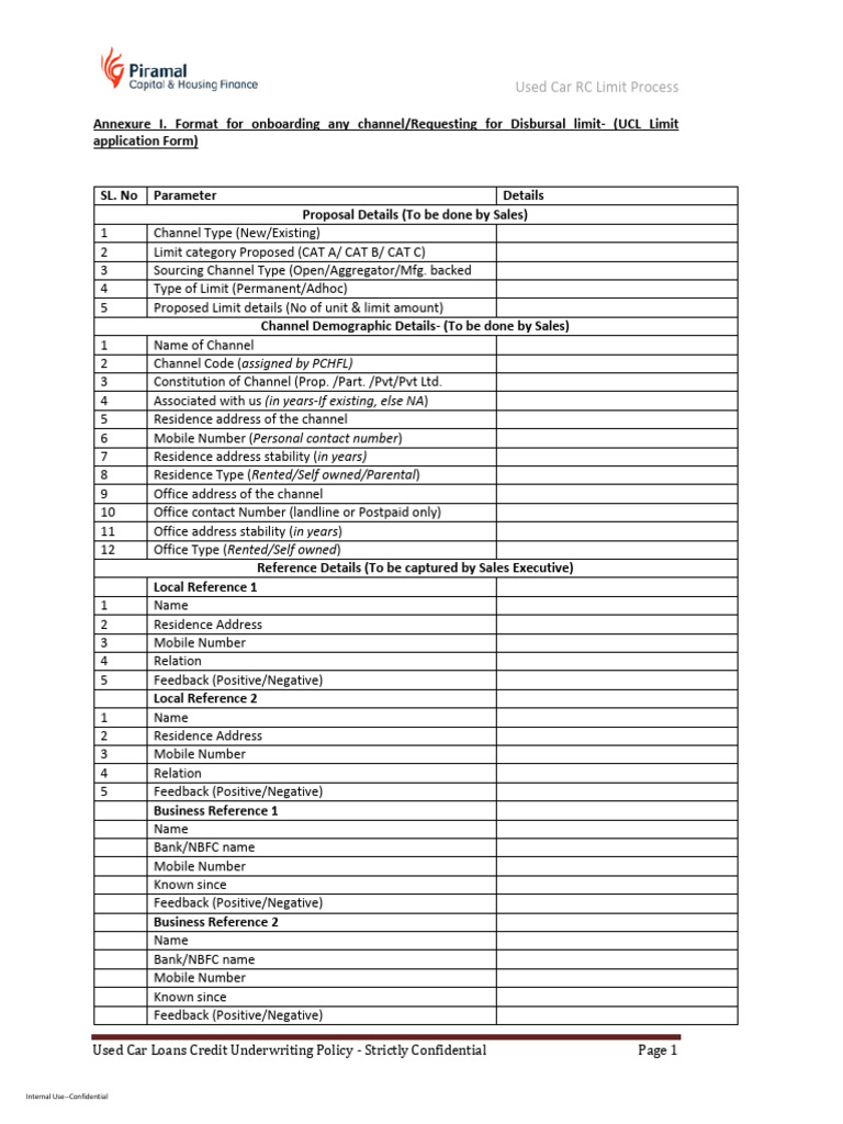 Annexure I | PDF | Business | Financial Services