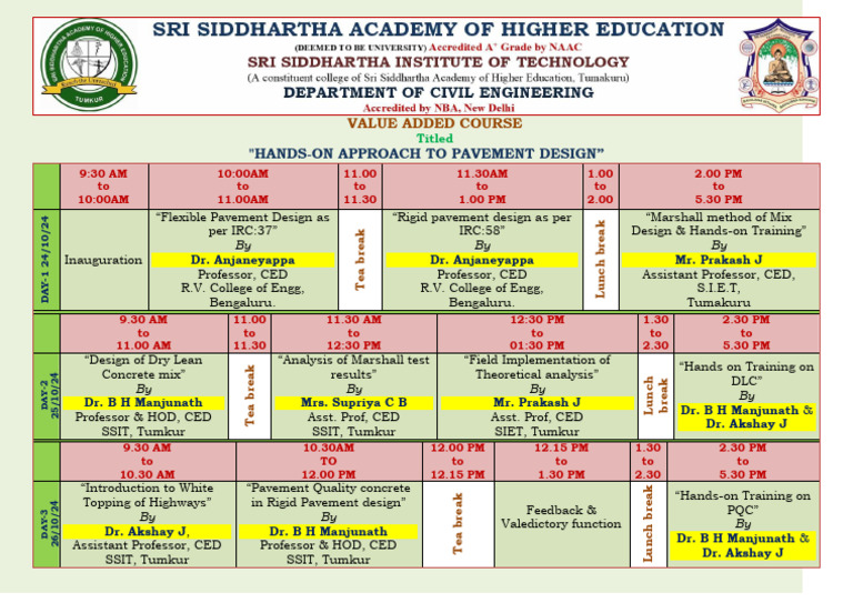 VAC SCHEDULE | PDF | Road Infrastructure | Civil Engineering
