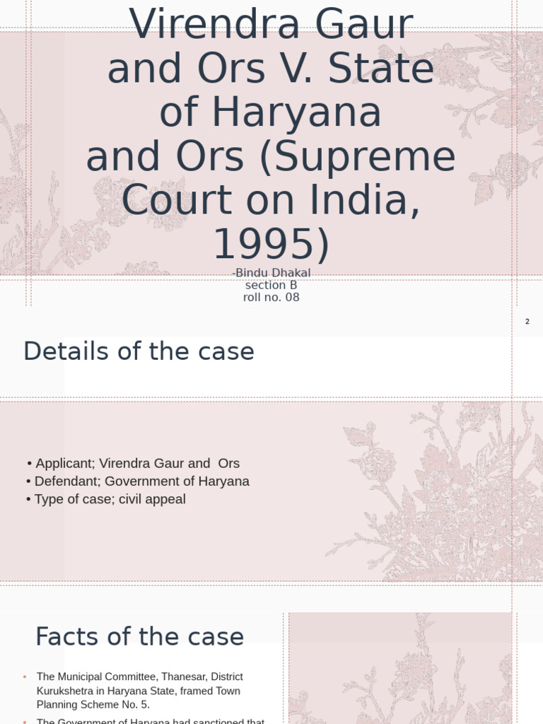 Environment Indian Case Presentation Bindu | PDF | Environmental ...