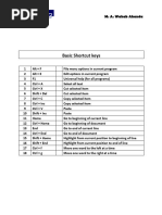 Turbo C++ Shortcuts | PDF | Keyboard Shortcut | Menu (Computing)