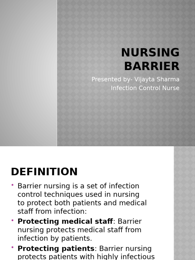 Nursing Barrier | PDF
