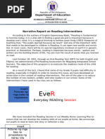 Narrative Report in Reading Remediation | PDF | Cognition | Learning