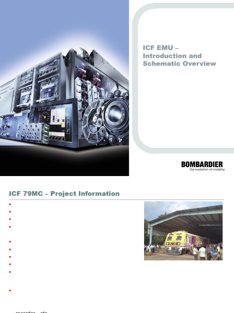 ICF EMU Train Project Overview | PDF | Alternating Current | Train