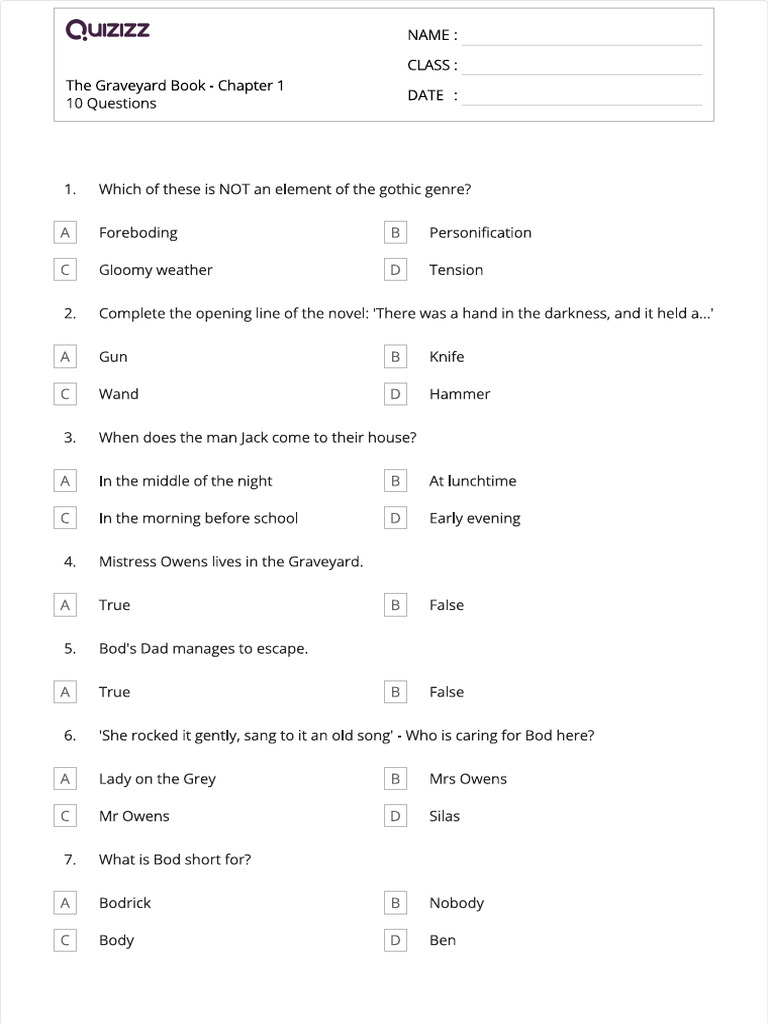 The Graveyard Book - Chapter 1 - 副本 | PDF