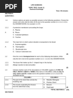 Grade 11 Gaseous Exchange Practical Task - Term 3 2024-1 | PDF | Breathing | Respiration