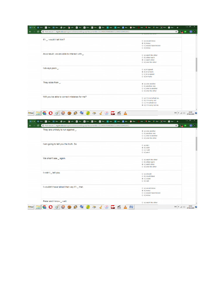 Czech Test English | PDF