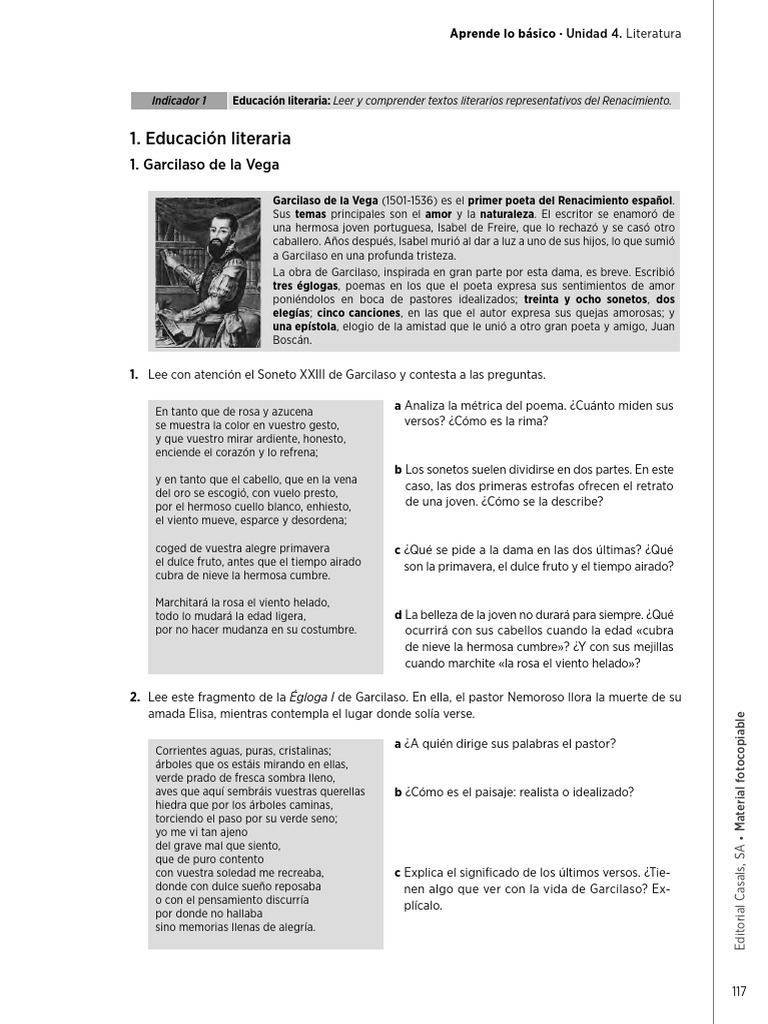 aprende-lo-basico-unidad-4-literatura CASALS | PDF | Misticismo | Teresa De Ávila