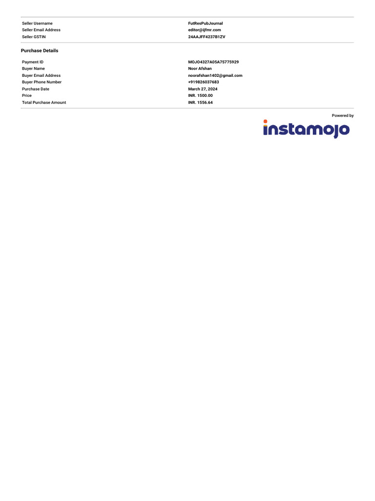 Fees Receipt | PDF