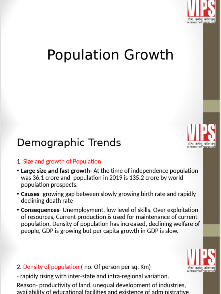 Population Growth | PDF | Population | Total Fertility Rate