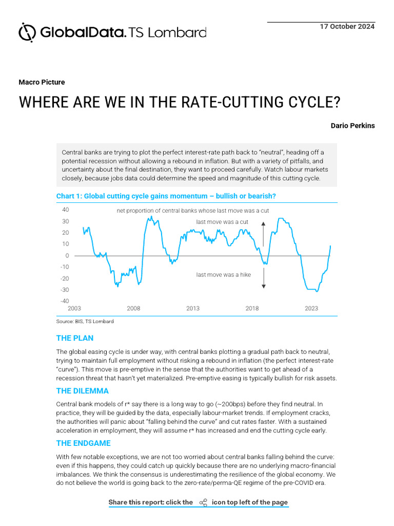 2024-10-17-Where Are We in The Rate-Cutting Cycle-En | PDF | Inflation ...
