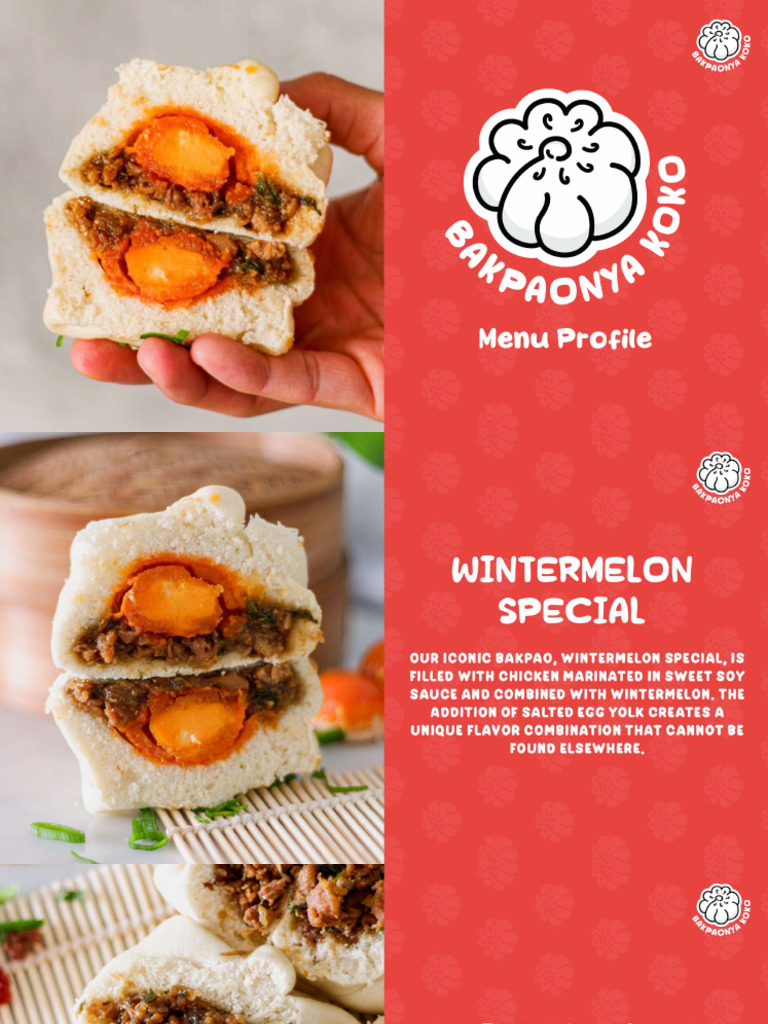 Menu Profile Bakpaonya Koko | PDF