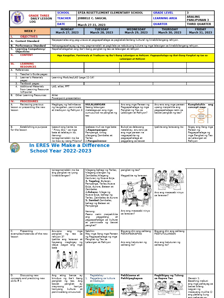 DLL Arpan 3 q3 Week 7 | PDF