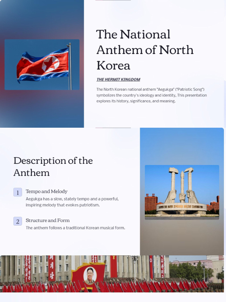The national anthem of North Korea presentation | PDF