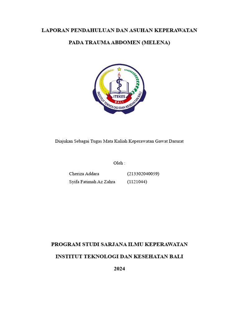 KLP 10 - Pendarahan Abdomen (Melena) | PDF