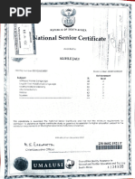 NSC Certificate Security Features | PDF | Student Assessment And ...