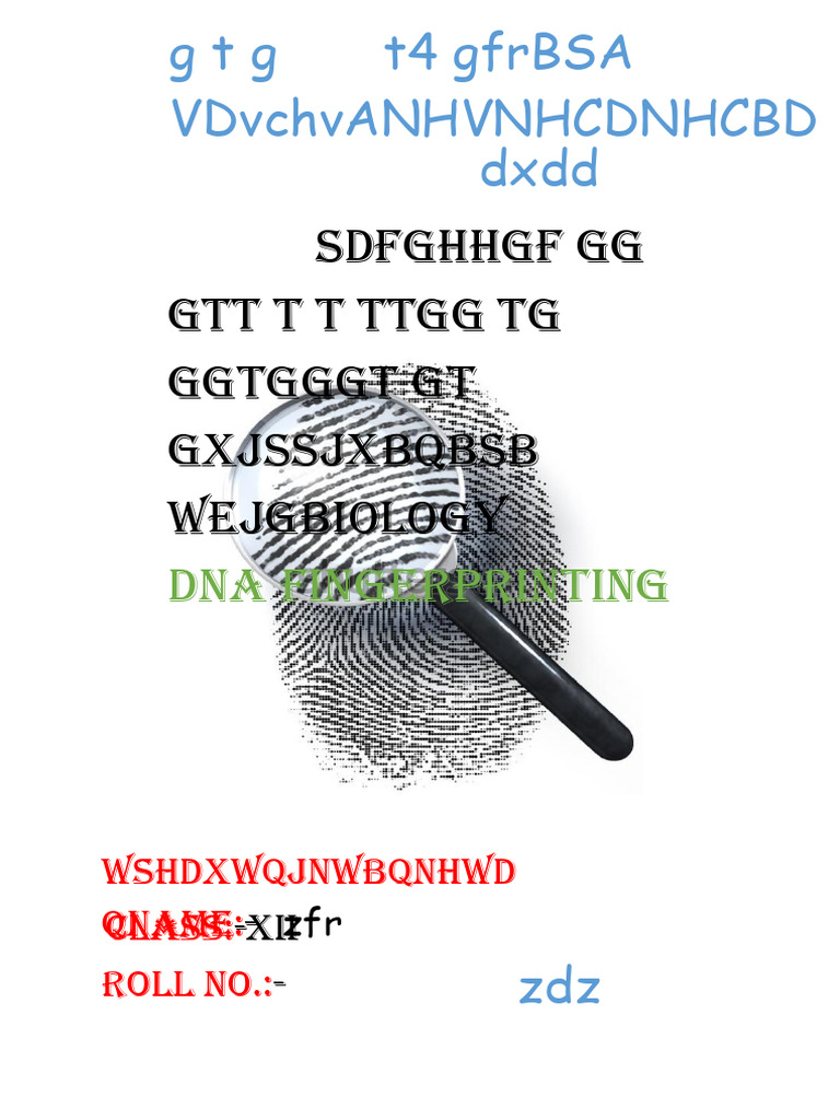Foundations of DNA Fingerprinting | PDF | Dna Profiling | Single Nucleotide Polymorphism
