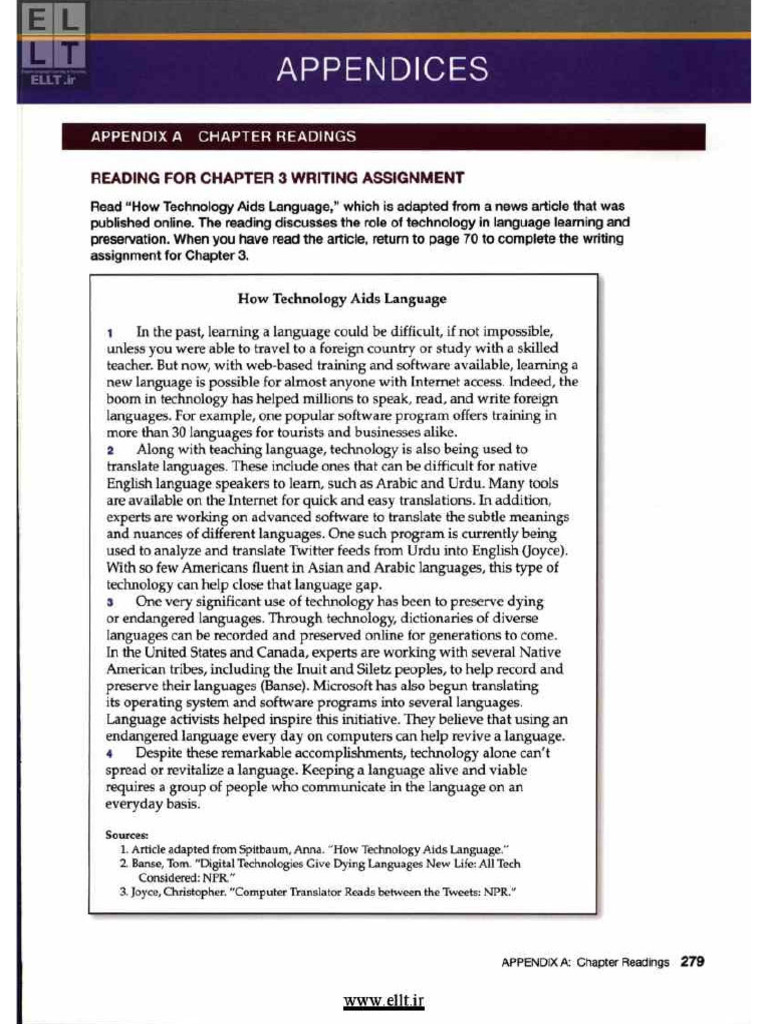 WS3 - Appendices | PDF