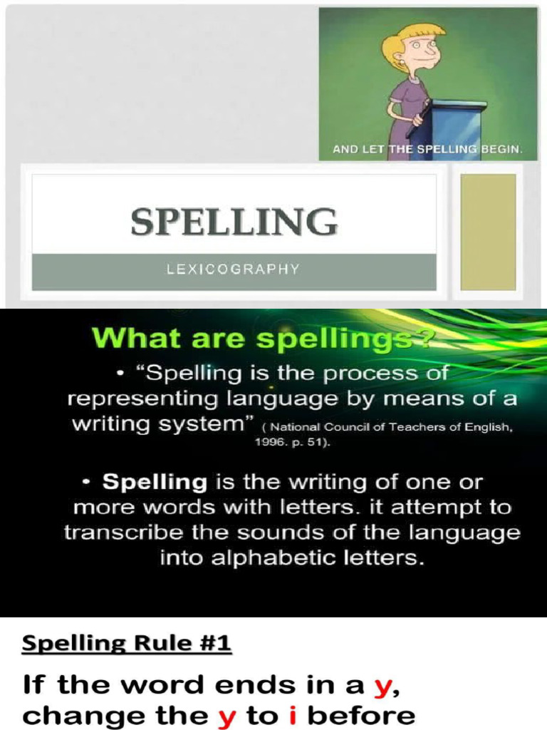 Spelling | PDF