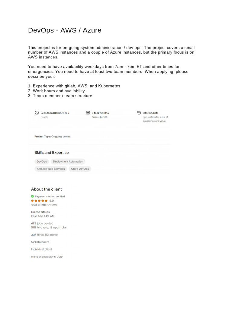 DevOps - AWS Azure | PDF