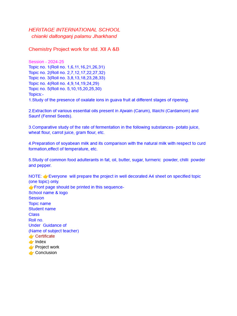 chem practical | PDF