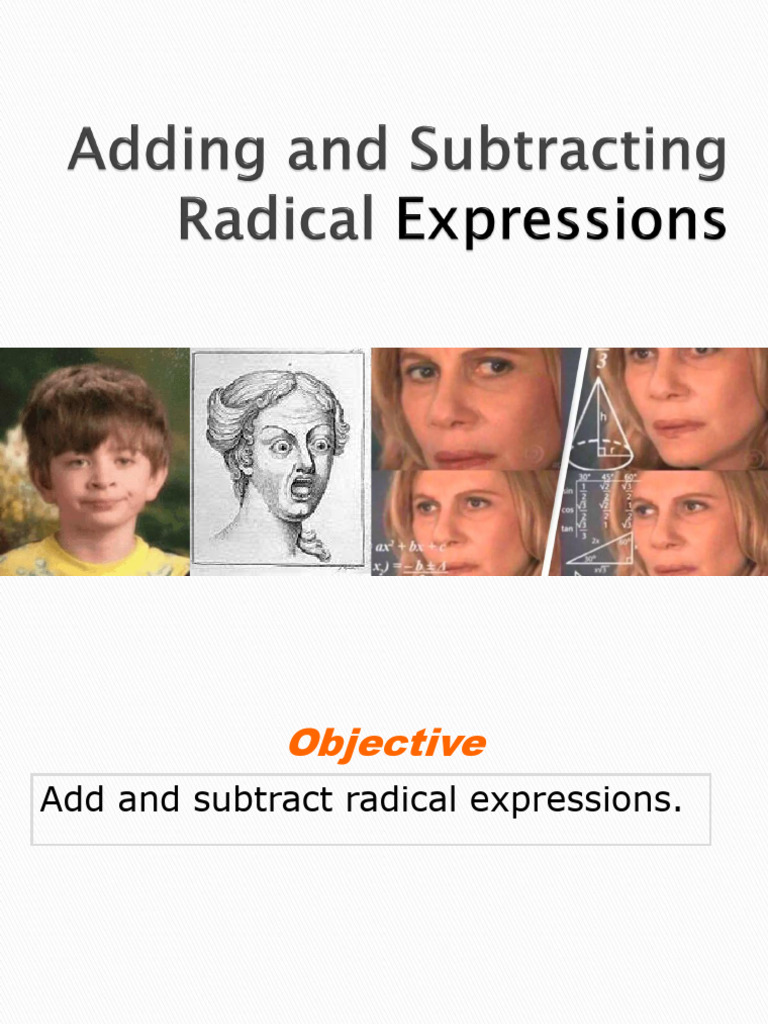 Lesson 9 - Adding and Subtracting Radical Expressions | PDF | Square ...