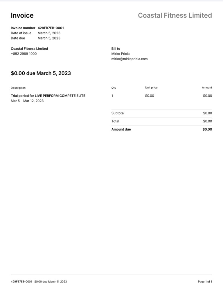 Invoice 429FB7EB 0001 | PDF