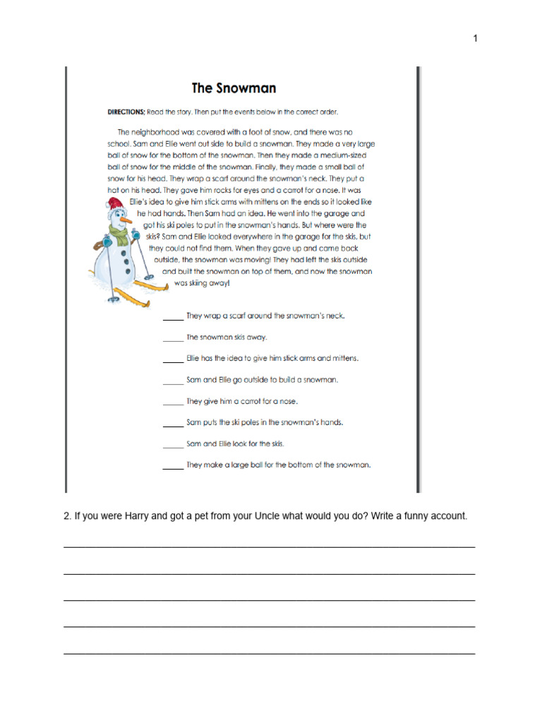 Harry's Mad Worksheet-Grade-4 | PDF