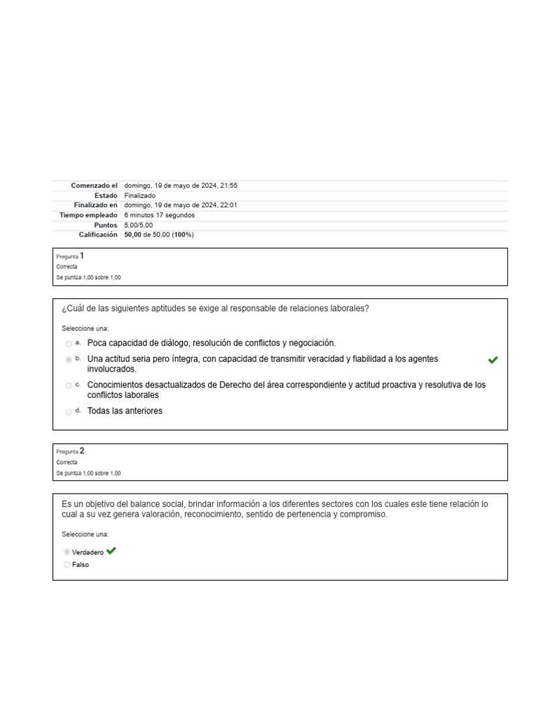 2.2 Actividad de Comprensión 1.1 - Unidad 2 - Revisión Del Intento - UPCVirtual | PDF