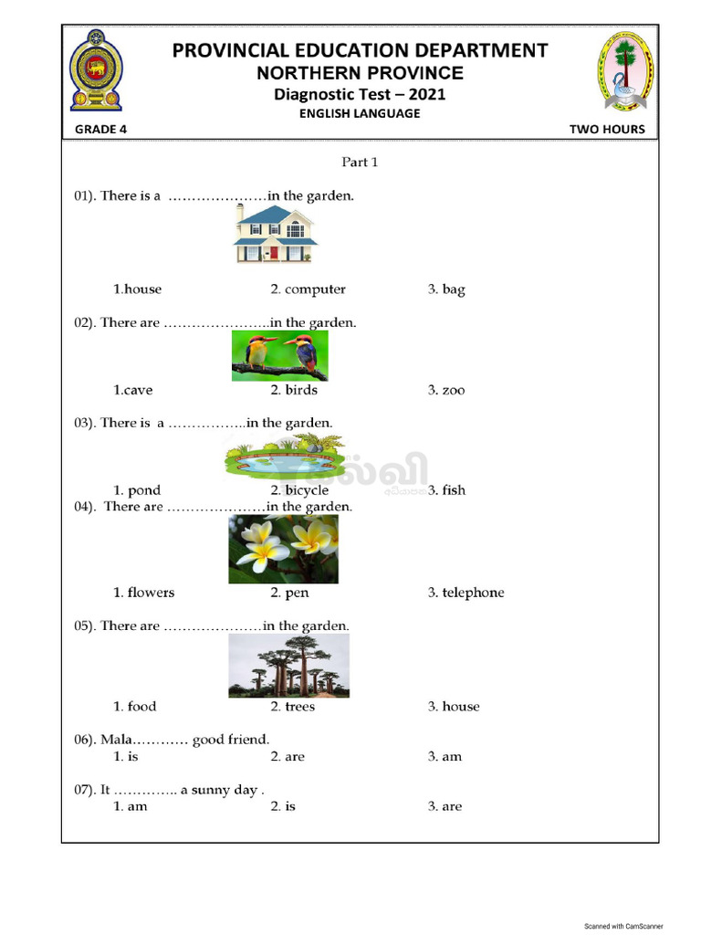 gr4 Ta English 2021 Model - Paper | PDF