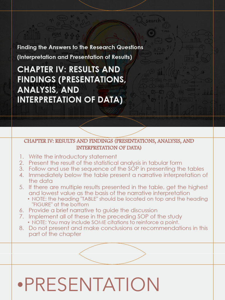 Interpretation and Presentation of Result | PDF | Qualitative Research ...