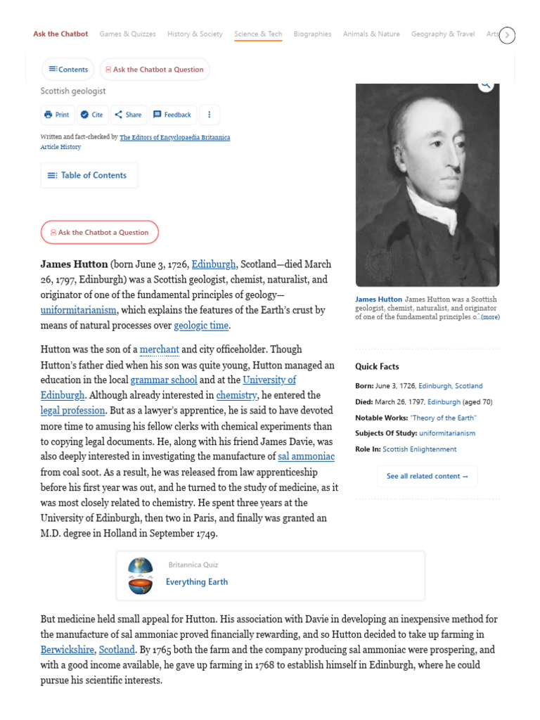 James-Hutton | PDF | Minerals | Rock (Geology)