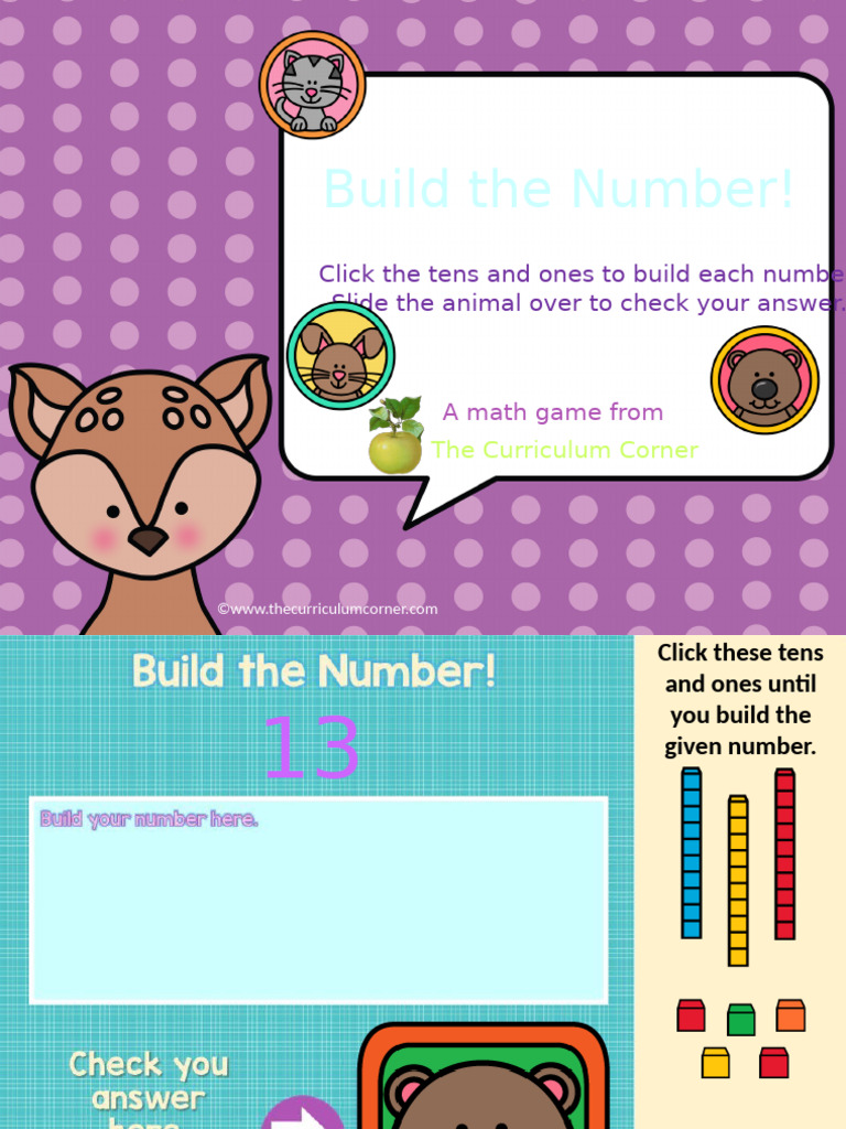 Base Ten Number Building Game | PDF