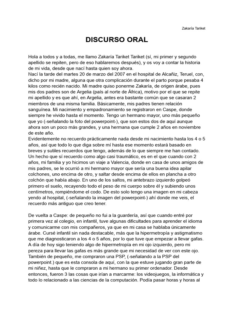 DISCURSO ORATORIA | PDF