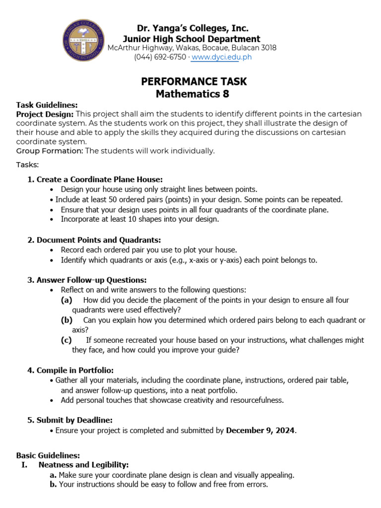 PETA Q2-Math 8.pdf_20241208_172653_0000 | PDF | Cartesian Coordinate ...