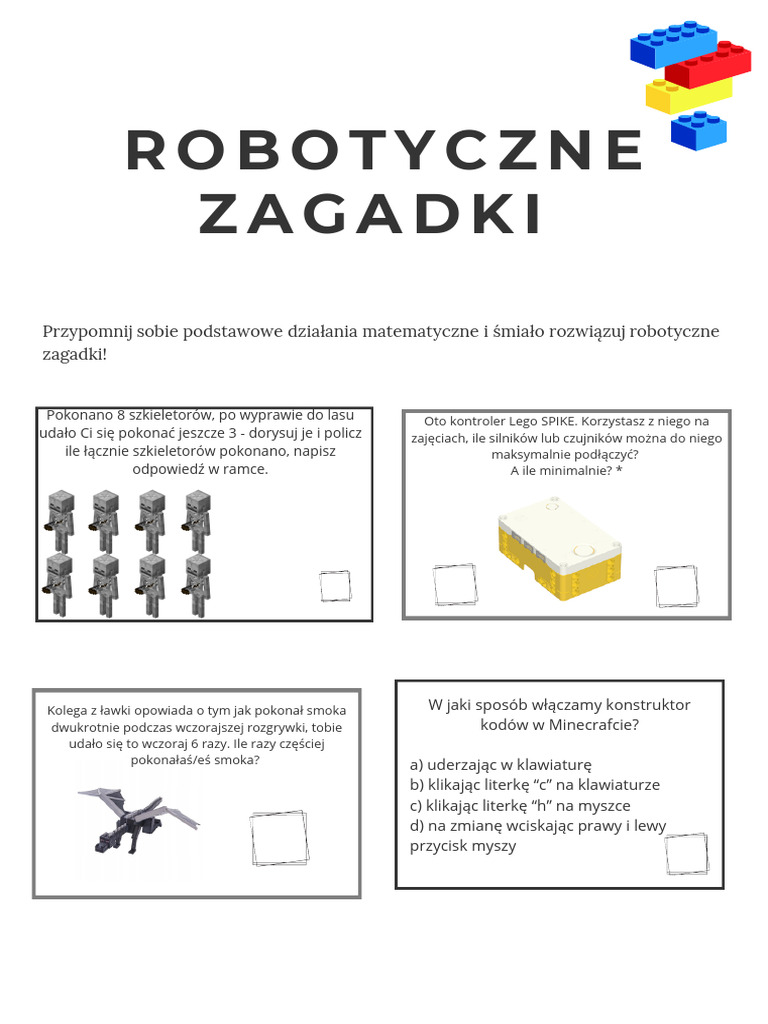 Robotyczne Zagadki | PDF