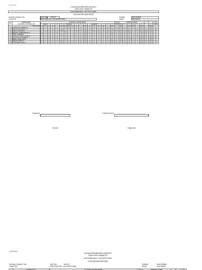 grading-sheet_SEMI-FINALS | PDF | Academia
