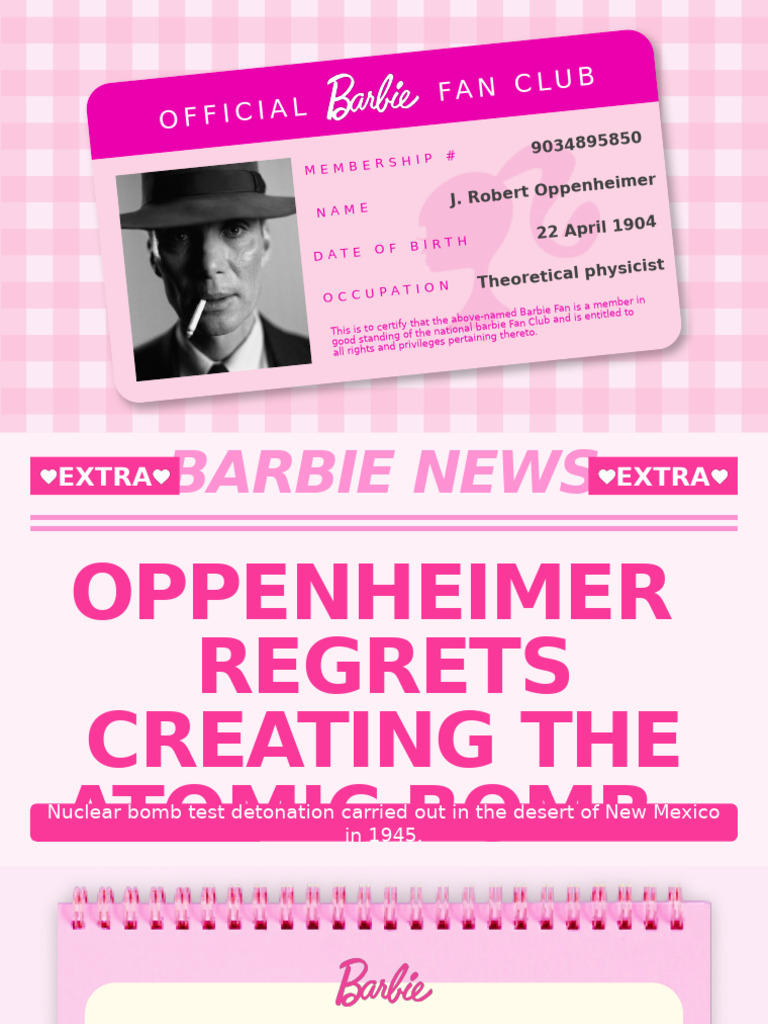 Barbenheimer Presentation Template by @dstoryco | PDF