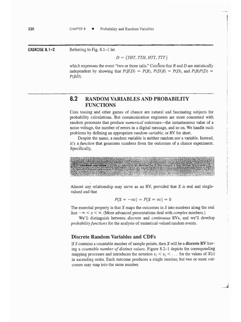 CDF, PDF and Their Paroperties | PDF