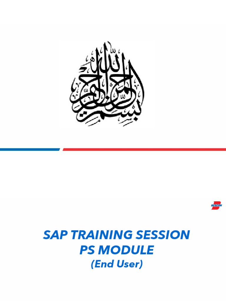 SAP PS Module Training Overview | PDF | Business | Business Economics