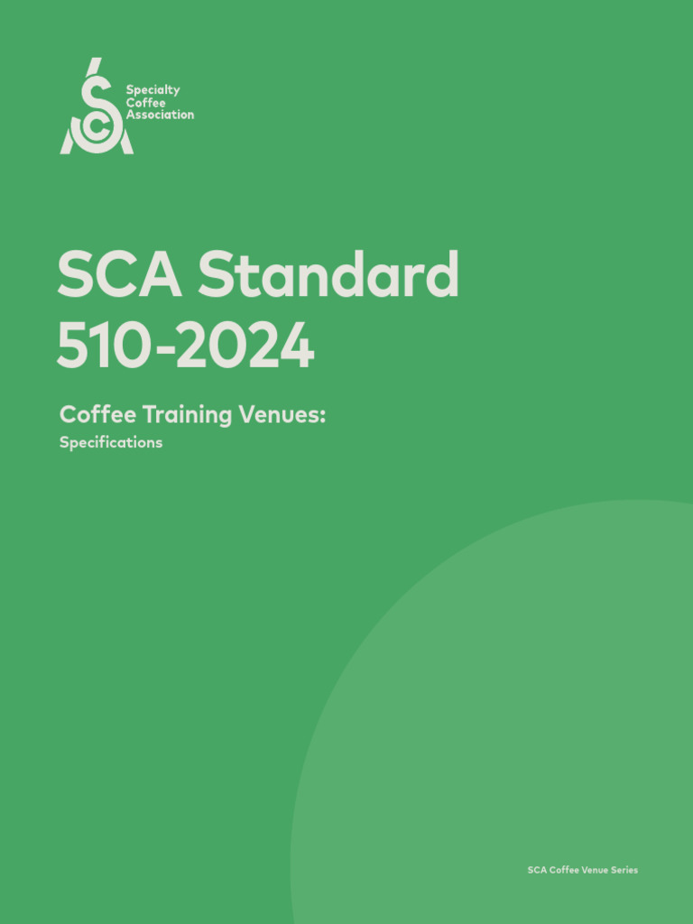 SCA Coffee Training Venue Standards | PDF | Coffee | Drink